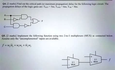 solved q4 [2 marks] find out the critical path or maximum