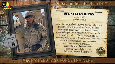Sfc Steven Operations Group National Training Center