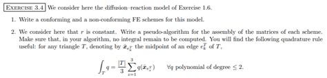 Solved We Consider Here The Diffusion Reaction Model Of Chegg