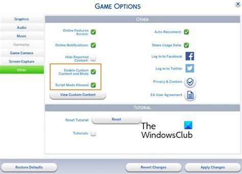 The Sims 4 Mods Not Showing Up In Game