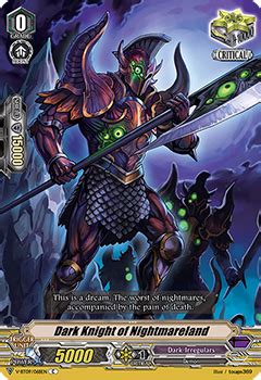 Dark Knight Of Nightmareland ｜ Card List ｜ Cardfight Vanguard Trading