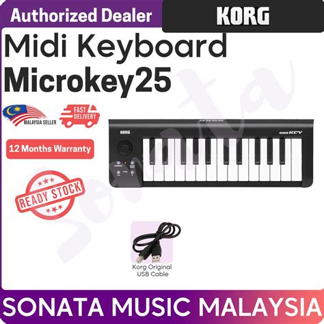 Korg Microkey 25 Keys Midi Keyboard Shopee Malaysia