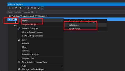 AdventureWorksCI Step 2 From MDF To Dot Sql Files