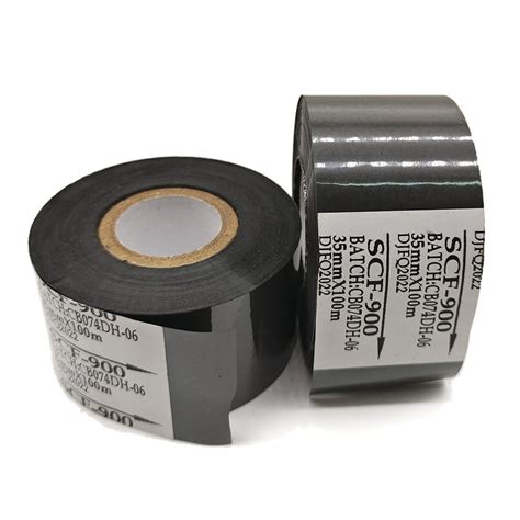 High Temperature And Cold Resistance Date Code Ribbon Black Ribbon For Coding Machine Hot
