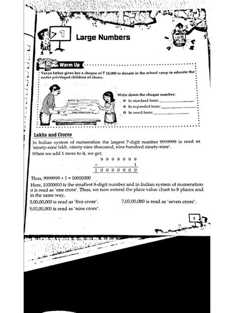 Maths Unit 1 Large Numbers Pdf
