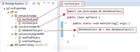 Java Project Package Name And Class Multiple Class