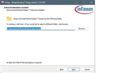 Installing With Setup Program Modustoolbox™ Documentation