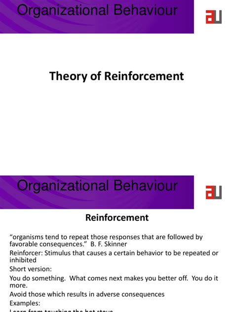 9 Reinforcement Theory Pdf Reinforcement Behavior
