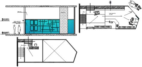 Cabin Of Office Constructive Section Plan And Furniture Cad Drawing Details Dwg File Cadbull