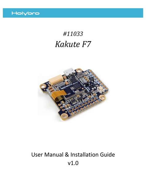 Holybro Kakute F7 Manual Pdf Booting Command Line Interface