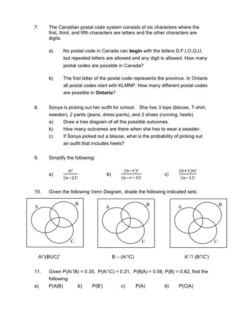 Solved The Canadian Postal Code System Consists Of Six