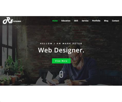 Free 38 Html5 Resume Templates Free Samples Examples Format Download