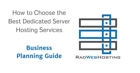 rad web hosting on linkedin how to choose the best dedicated server
