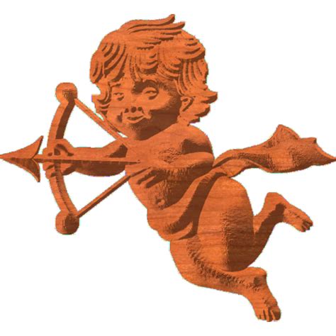 Cupid Girl Pattern Carvedepot