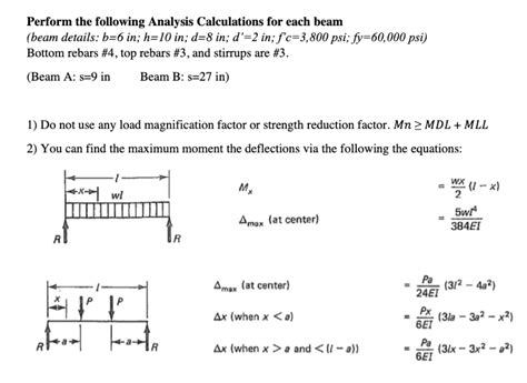 Solved Flexural Beam Aperform The Following Analysis