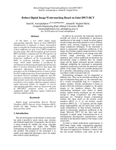 Pdf Robust And Geometric Invariant Watermarking Scheme Using Block And Gray Level Histograms