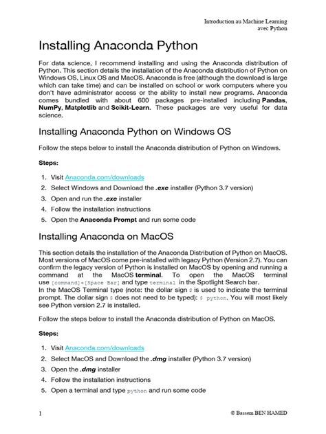 Installing Anaconda Tensorflow Pdf Python Programming Language Mac Os