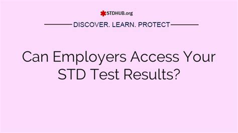 Can Employers Access Your Std Test Results Can Employers Access Your Std Test Results