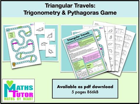Pythagoras And Trigonometry Board Game Teaching Resources
