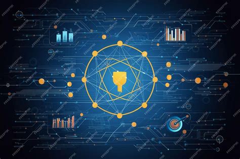 Abstract Digital Technology Background Big Data Visualization High