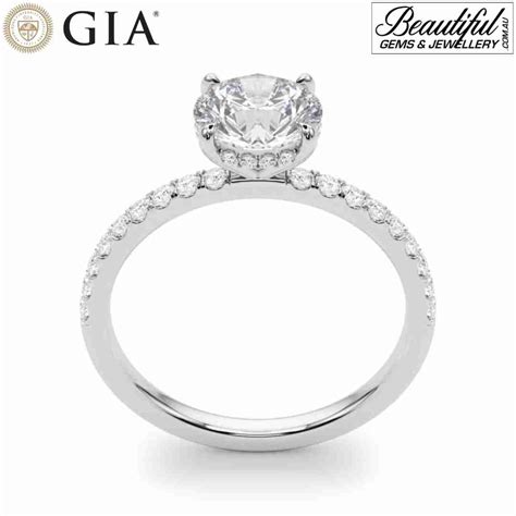 Enhanced 13 Carat Model Diamond Engagement Ring Beautiful Gems And