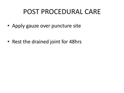 Principles Of Arthrotomy And Arthrocentesis Pptx