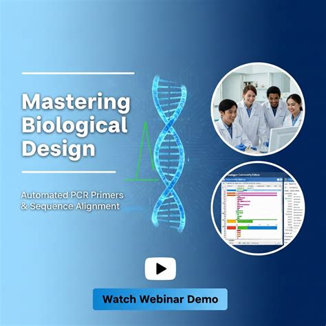 Webinar Streamline Primer Design And Sequence Analysis