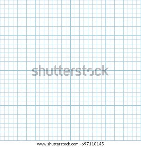 Vector Blue Metric Graph Paper Seamless Stock Vector 661940197