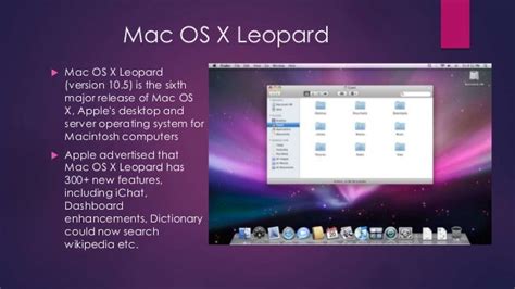 mac os operating system