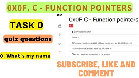 0x0f C Function Pointers Alx Quiz Questions And 0 Whats My Name