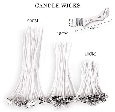 Pre Waxed Candle Wicks With Sustainers Long Tabbed For Candle Making