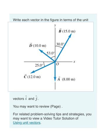 Answered What Is The Components Vector For C And D Bartleby