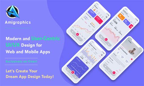 design modern and user centric web and mobile app ui ux by amigraphics