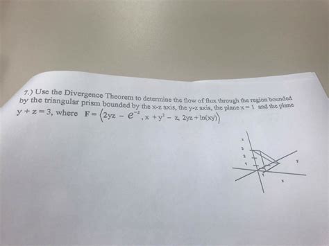 Solved Use Divergence Theorem To Determine The Flow Of Flux