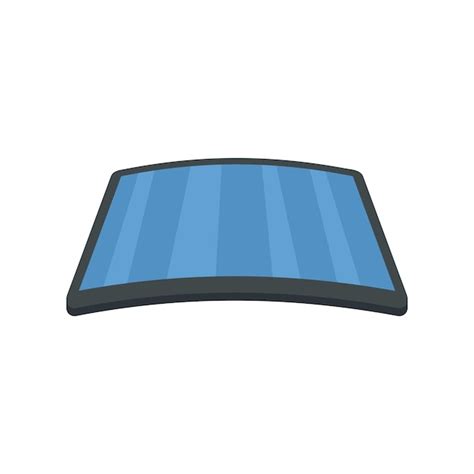 Premium Vector Computer Flexible Screen Icon Flat Illustration Of
