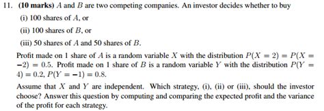 Probability Calculating Expected Value And Variance Given Random