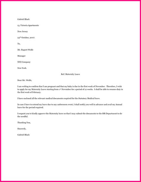Confirmation Of Stay Letter