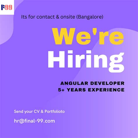 Ashwathi Ar On Linkedin We Are Hiring For Onsite And Contract Opportunity Please Share Your Resume