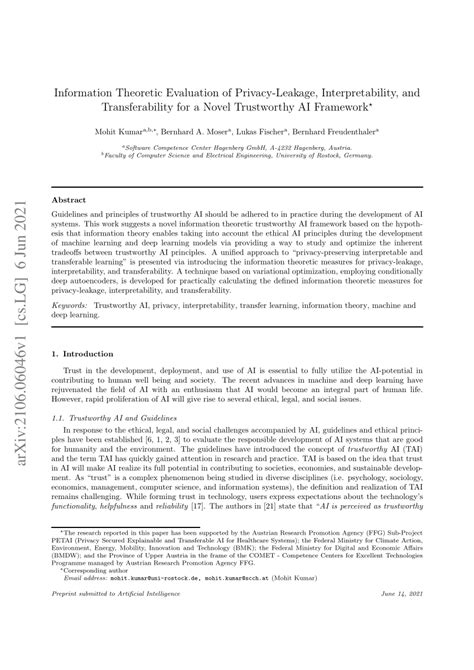 Pdf Information Theoretic Evaluation Of Privacy Leakage
