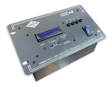 Dimmer Rele Sequencial Dmx E Analógico 4 Canais 2000w Cada Frete Grátis