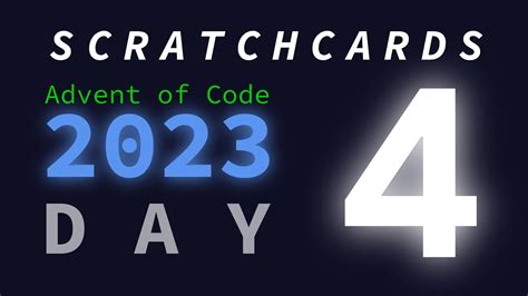 Day 4 Scratchcards Advent Of Code 2023 Youtube
