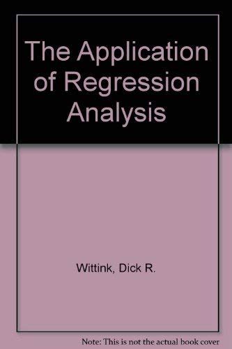 Buy The Application Of Regression Analysis Book Online At Low Prices In