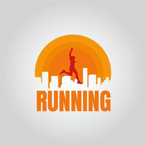 Running Logo Graphic Illustration On Background 44771355 Vector Art At