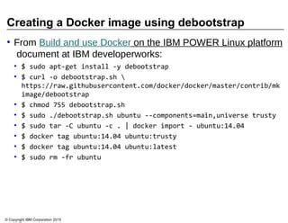 Docker On Power Systems ODP Operating Systems Computer Software And Applications