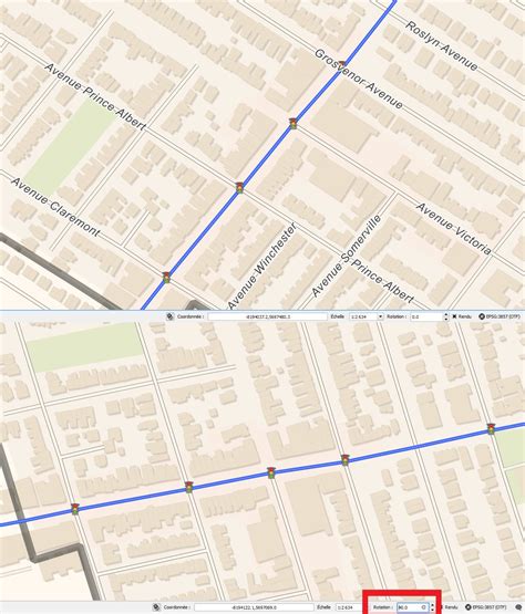 openstreetmap rotating view without losing labels in qgis