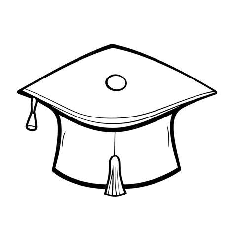 Premium Vector Minimalist Vector Depiction Of A Grad School Hat