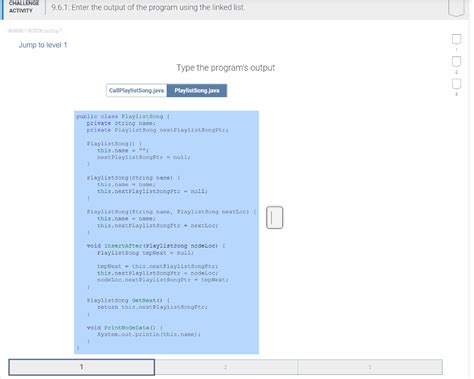 solved challenge activity 9 6 1 enter the output of the