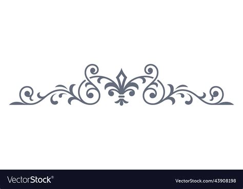 Decorative Header Classic Elegant Ornate Page Vector Image