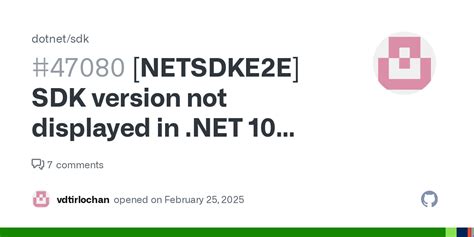 Netsdke2e Sdk Version Not Displayed In Net 10 Preview 2 Installer Ui