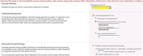 Update Password For Existing Sharepoint Farm Pravin4sharepoint